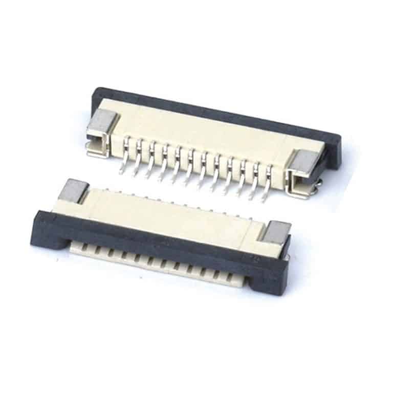 1.0 Mm Ffc Fpc Connector Drawing Type Smt Right Angle H=2.5