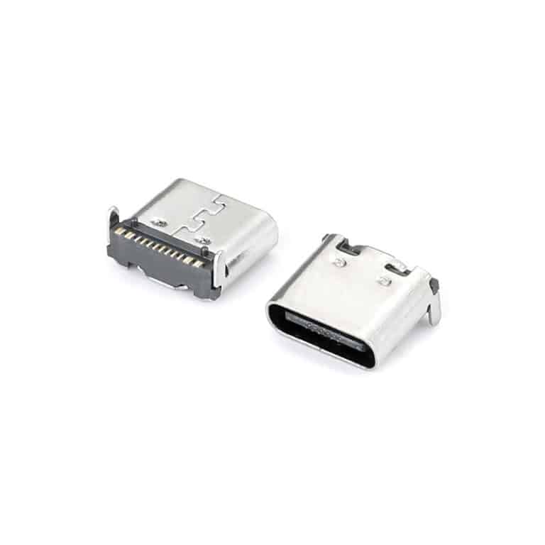 Type C Connector USB 16 Pin SMT On Board