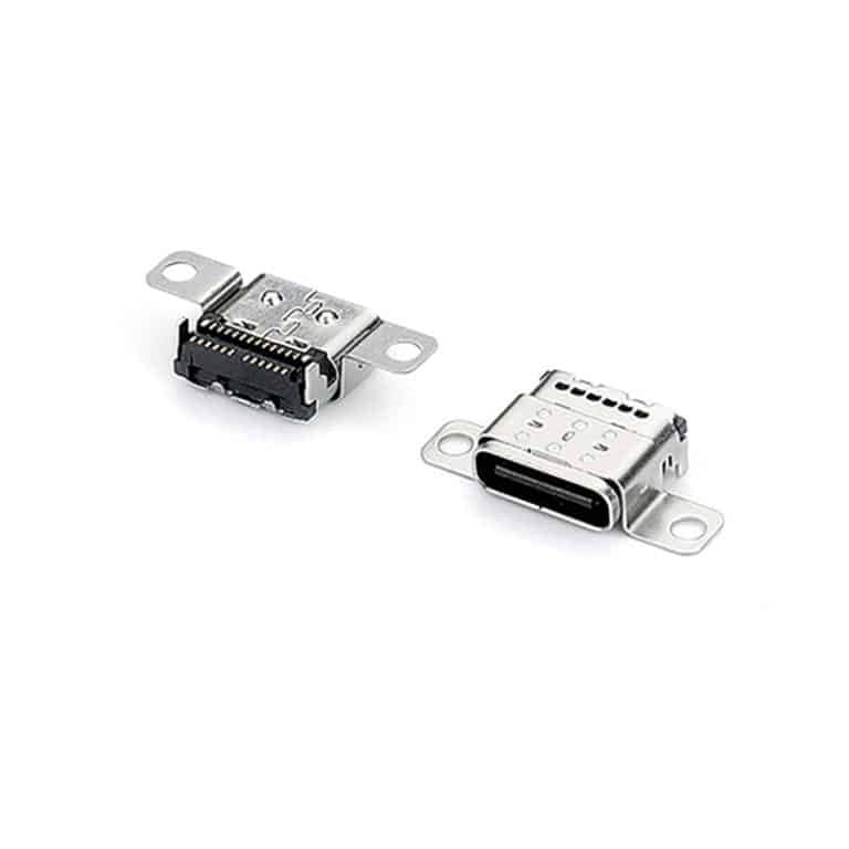 Surface Mount USB 3.2 Gen 2 Female Type-C Connector 24 Pin SMT On Board