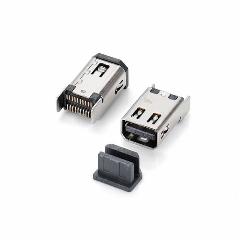 20 Pin Mini Displayport Receptacles DP Connector Smt Vertical